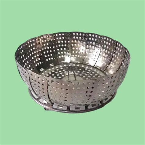 Пароварка вставка для каструлі розкладна пелюсткова з нержавіючої сталі D по дну 14 Cm