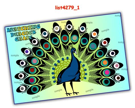 Peacock Theme Designs In Tambola Housie Paper Games