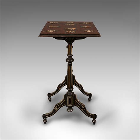 Antique Specimen Table English Inlaid Occasional Aesthetic Period