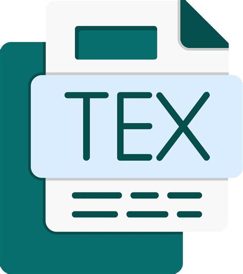 Tex File Flat Icon 47213055 Vector Art At Vecteezy