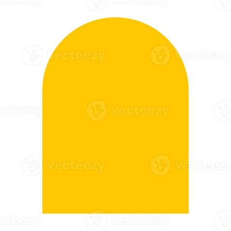 Long Arch Shape Geometric Brutalist Shape Set Fill Style 27809464 Png