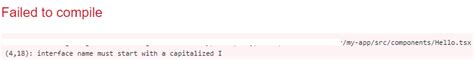 compile error interface name must start with a capitalized i · issue