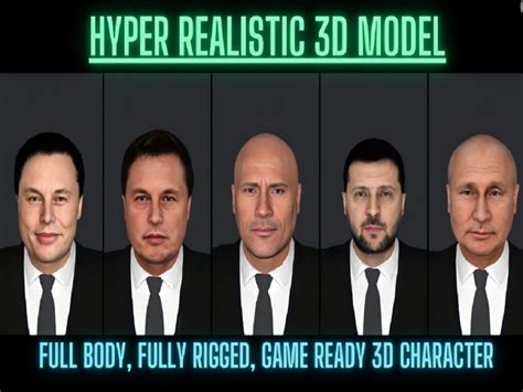 An Hyper Realistic D Character Model For Unity Unreal Engine Animation Upwork