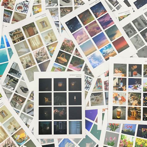 오늘의문구 리무버 감성스티커 스퀘어 14종 세트 단길