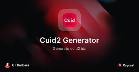 Raycast Store Cuid2 Generator