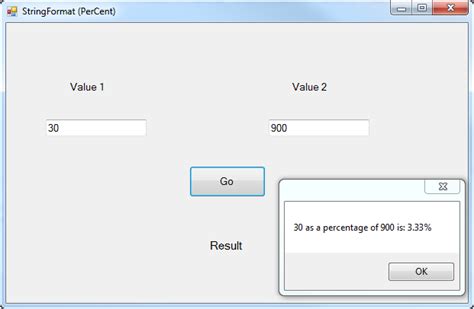 Using Stringformat To Display Values As Percentages Ged Meads Blog Vbcity The Net