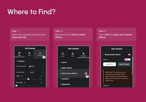 Sticky Header Effects For Elementor Wordpress Plugin