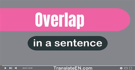 Overlap In A Sentence