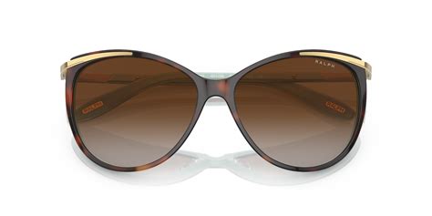 Ralph Ra5150 Sunglasses With Gradient Brown Lenses And Havana On