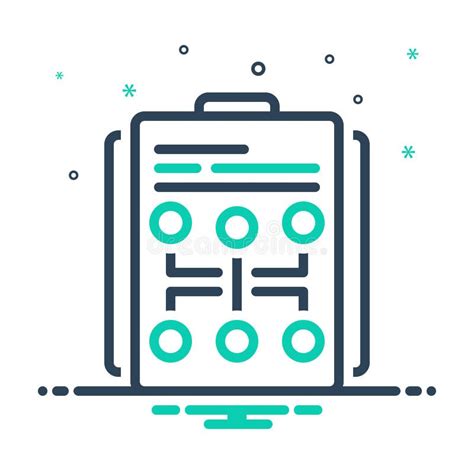 Mix Icon For Plan Scheme And Idea Stock Vector Illustration Of Icon