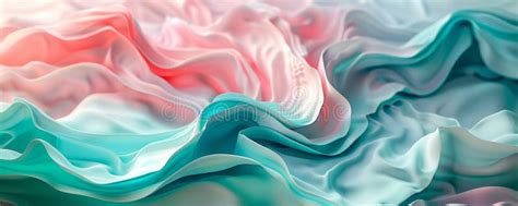 Abstract 3d Background With Swirling Pastel Colors And Flowing Wave Patterns Stock Image Image