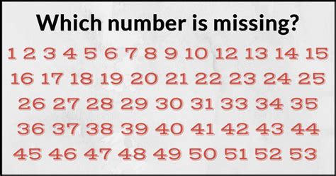 How Quickly Can You Spot The Missing Number Not Many Can Do It In Under 10 Seconds