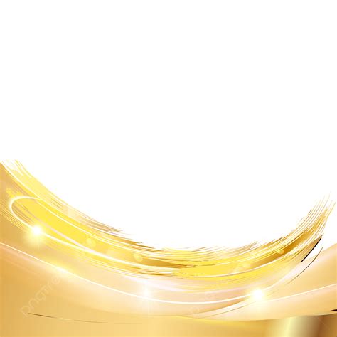 Golden Glow Vector Png Images Curve Abstract Golden Glowing Border Golden Shine Abstract Png