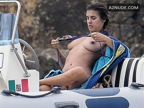Elisabetta Canalis Sexy And Topless Seen During Vacation In Italy Aznude