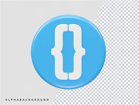 Premium Psd Programing Icon 3d Render