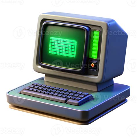 Serene Abstract A Vintage Computer Terminal Displaying Green Text On A Black Screen Sits On A