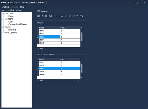Delphistyles Vcl Style Win10modernbluewhale