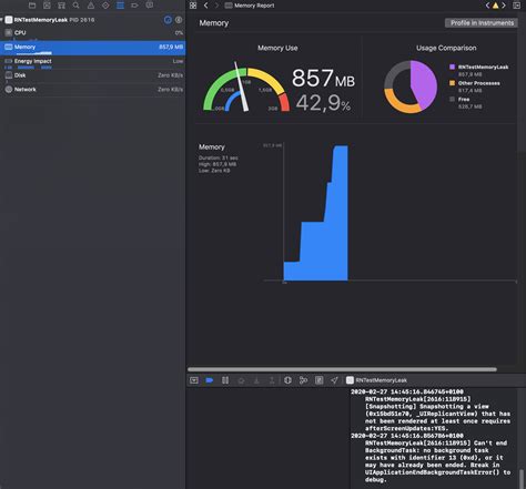 Memory Leak Causing Crashes In IOS Release Builds Issue Facebook React Native GitHub
