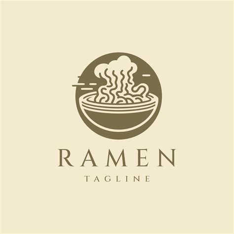 Premium Vector Ramen Logo Design Vector Illustration