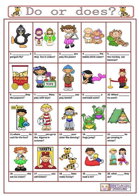 Questions With Do Or Does Material Escolar En Ingles Prepositions En Ingles Temas De Ingles