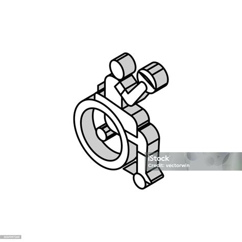 농구 게임 플레이 장애인 운동 선수 아이소 메트릭 아이콘 벡터 일러스트 레이 션 Championship에 대한 스톡 벡터 아트 및 기타 이미지 Championship
