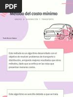 Ejercicio De Aplicación Método Del Costo Mínimo Pdf Oferta Y