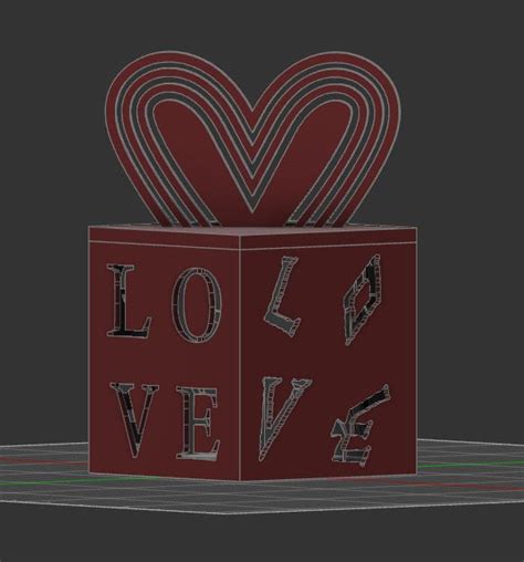 Free Stl File The Love Box・3d Print Design To Download・cults
