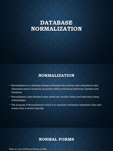 normalization pdf