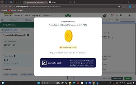 Day 3 Of Geeksforgeeks Potd Challenge Aditya Vajramatti Posted On The Topic Linkedin