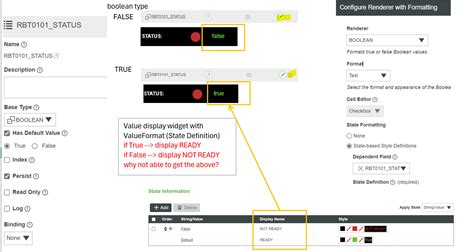 Solved How To Display Boolean Type Value At Value Display Ptc Community