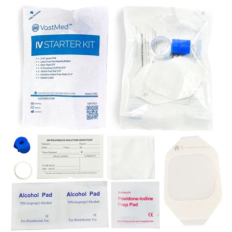 Buy 50pcs Iv Starter Kit With Gauze Chlorascrub Swab Lf By Vastmed