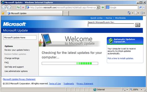 Windows Update Not Working Under XP Pro SP3 Super User