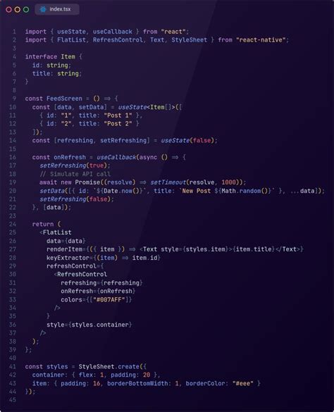 How To Add Pull To Refresh To React Native Lists Dilnawaz Khan Posted