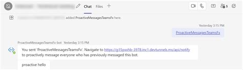 Send Proactive Messages Teams Microsoft Learn