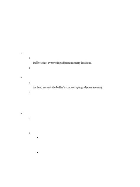 Lecture 9 Stack Overflows Vs Heap Overflows In Terms Of Exploitation Pdf Software