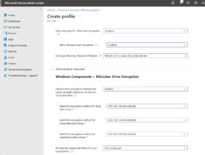 Configure BitLocker On Windows Devices With Intune Recast Software