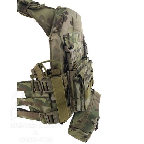 Pack Conquer Chaleco Mpc Y Mini Chest Rig Multicam Quimera Airsoft