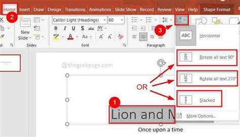 How To Rotate Text Direction In Ms Powerpoint