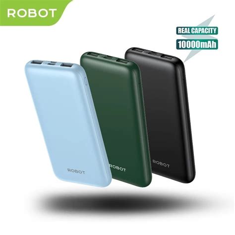 Jual Robot Powerbank Rt12 10 000mah Dual Input Dual Output Usb A Pb