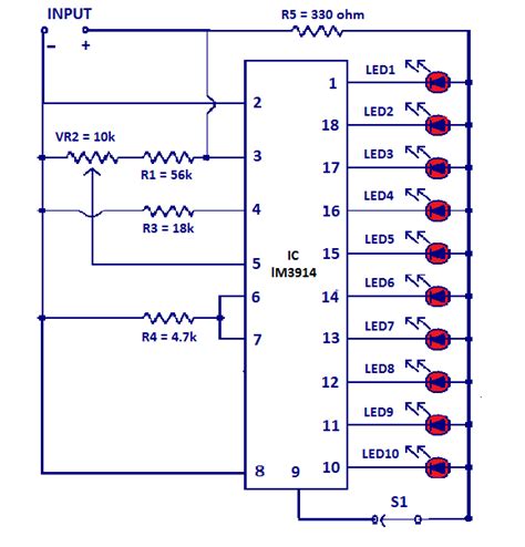 Battery Level Indicator Circuit
