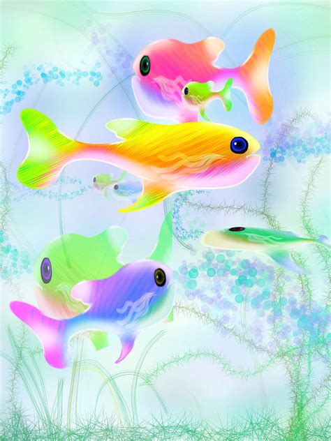 Fluorescent Fish On Behance