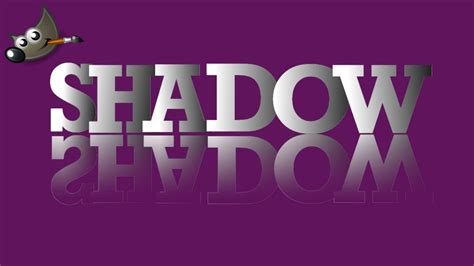 How To Create Shadow Text Effect In Gimp YouTube