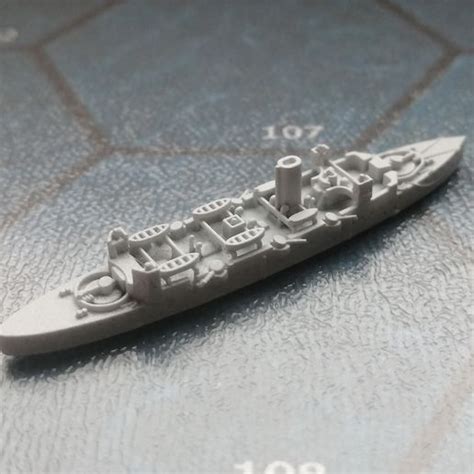 🥈 2nd Class Protected Cruiser Naniwa 1904 11800・ Stl File For 3d