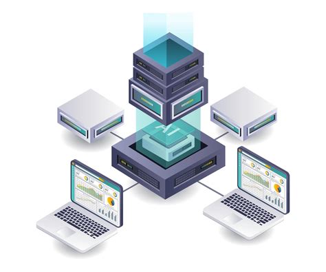 Artificial Intelligence In Server Data Analysis Networks 47546494 Vector Art At Vecteezy