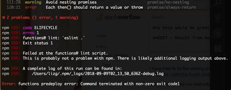javascript nesting warning avoid nesting problems stack overflow
