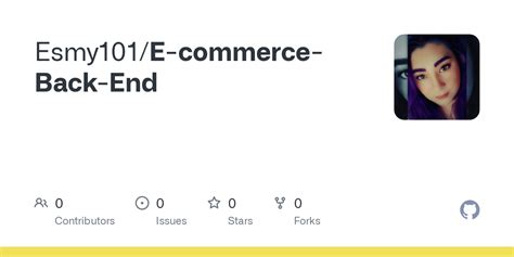 Github Esmy101e Commerce Back End
