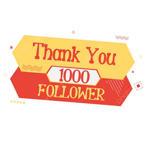 1000 Followers Thank You Free Vector Hd Follower Thank You Followers Png And Vector With