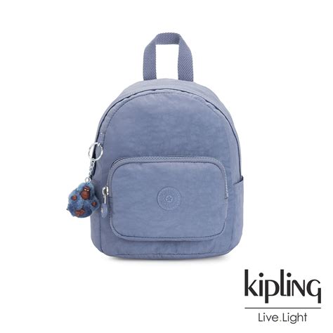Kipling 氣質粉嫩藍輕巧迷你後背包 Mini Backpack 後背包 Yahoo奇摩購物中心