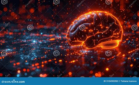 Neural Binary Intricacies Ai Mind Map Stock Illustration Illustration Of Meets Canvas