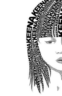 49 Micrography Ideas Text Art Typography Portrait Word Art